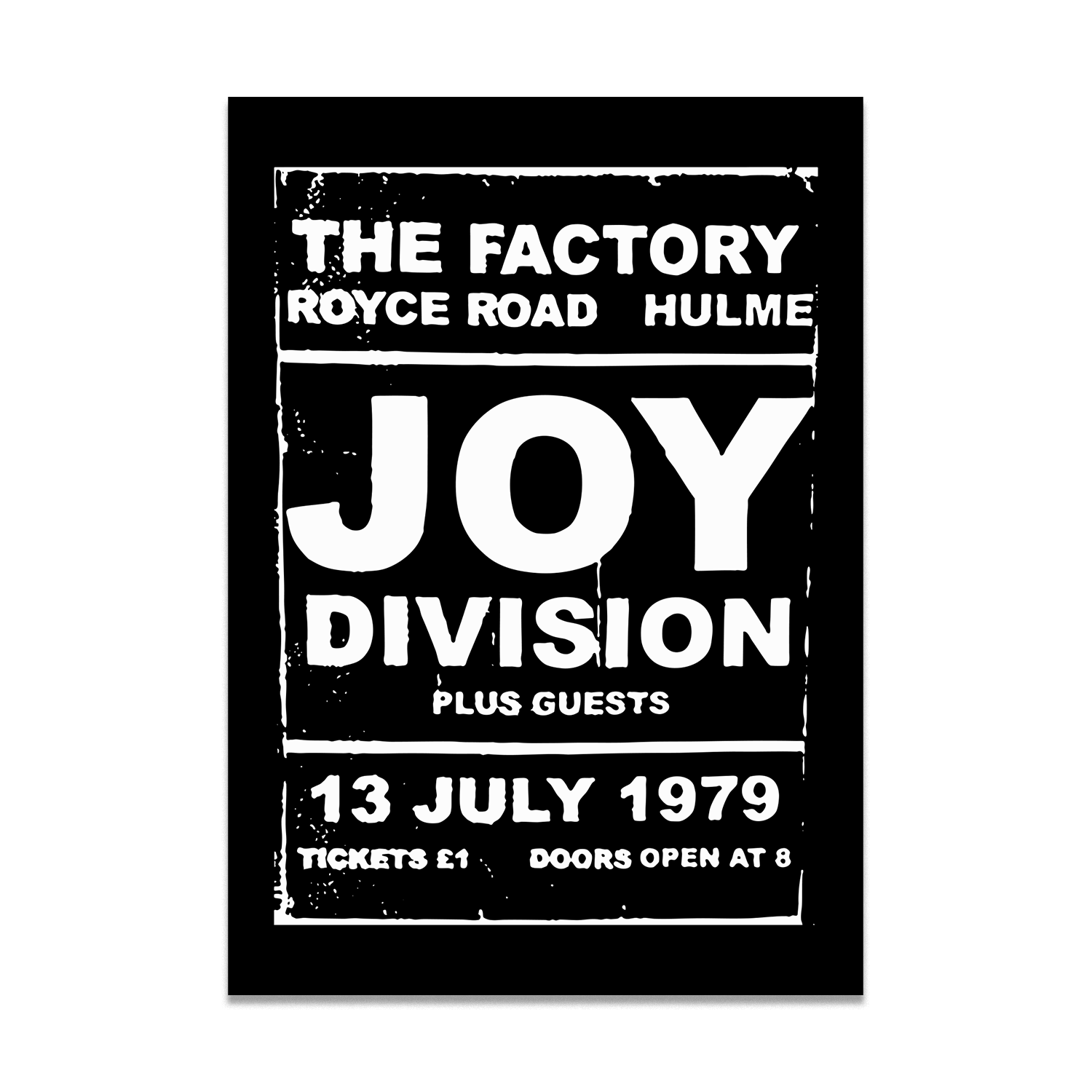 Joy Division Plus Guests Print | Joy Division – Warner Music Australia ...