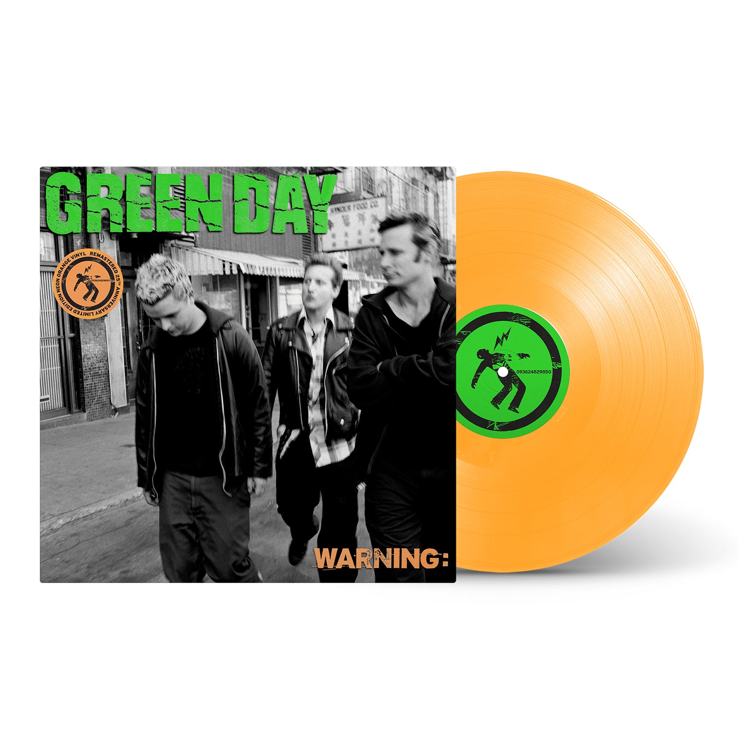 Warning 25th Anniversary Neon Orange Vinyl LP | Green Day – Warner ...