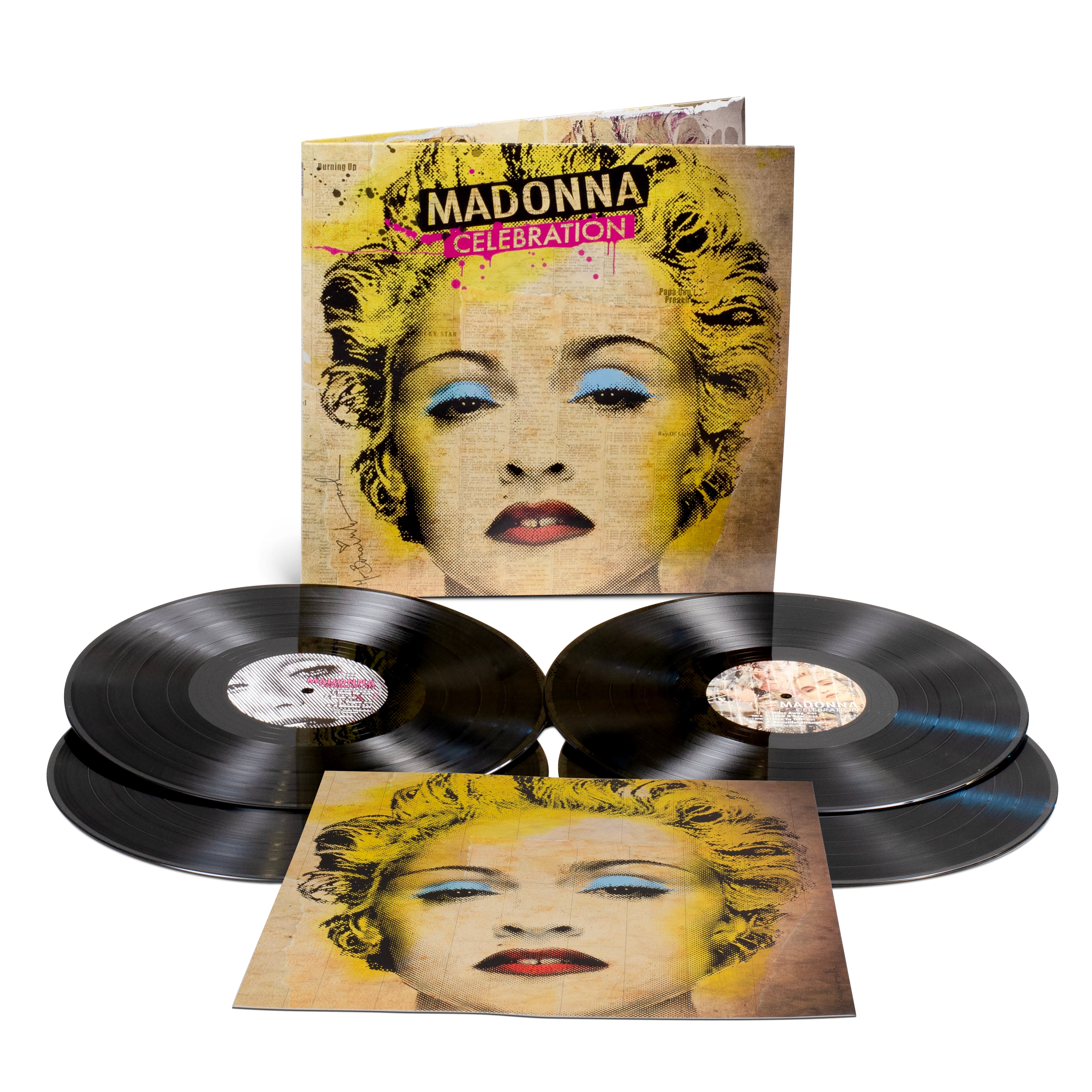 Celebration (4LP) with Exclusive Embossed 12x12 Litho | Madonna ...